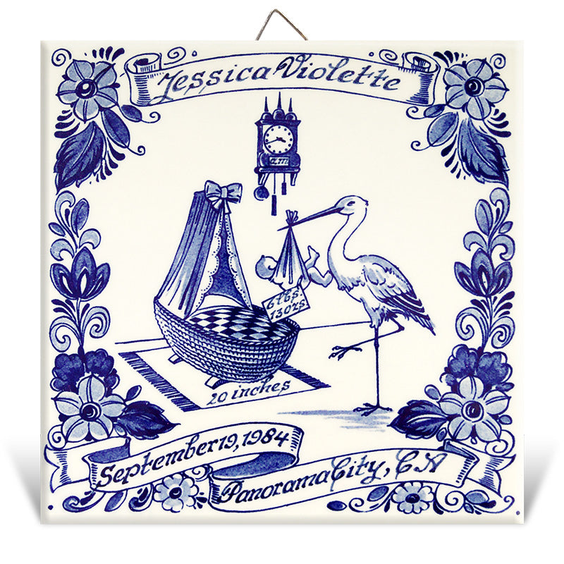 Buy Delft Birth Tile | Shop Delft Birth Tile