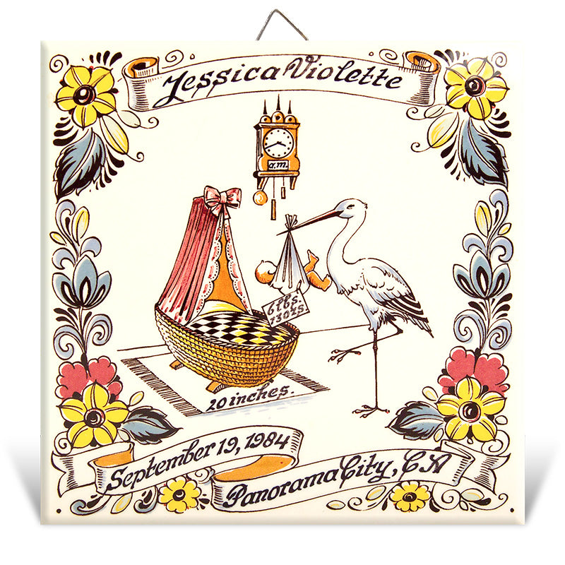 Buy Delft Birth Tile | Shop Delft Birth Tile